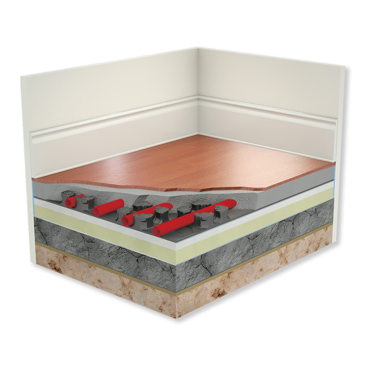 Preformed Plate Floortec - Fixing System - Myson